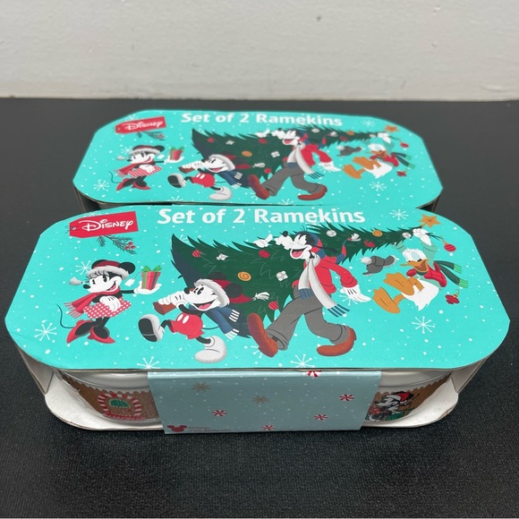 Disney | Kitchen | Disney Mickey Mouse Gingerbread Christmas Ramekins ...